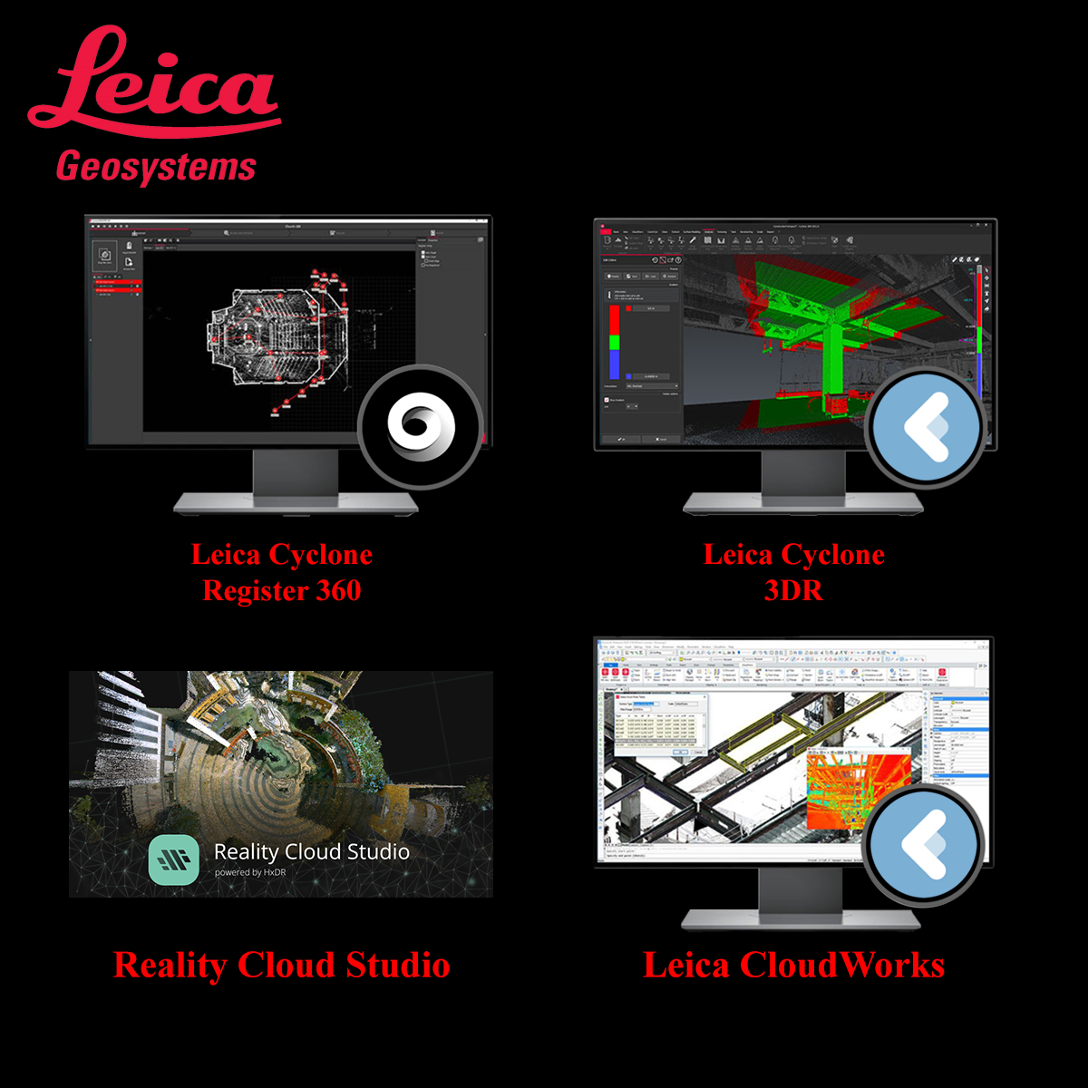 Leica Cyclone suite software per le nuvole di punti